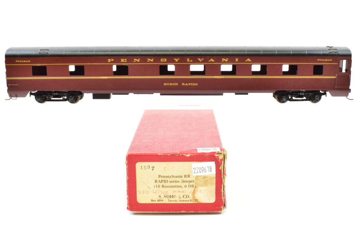 HO Brass Soho PRR - Pennsylvania Railroad 10-6 Rapids Pullman Sleeper ...