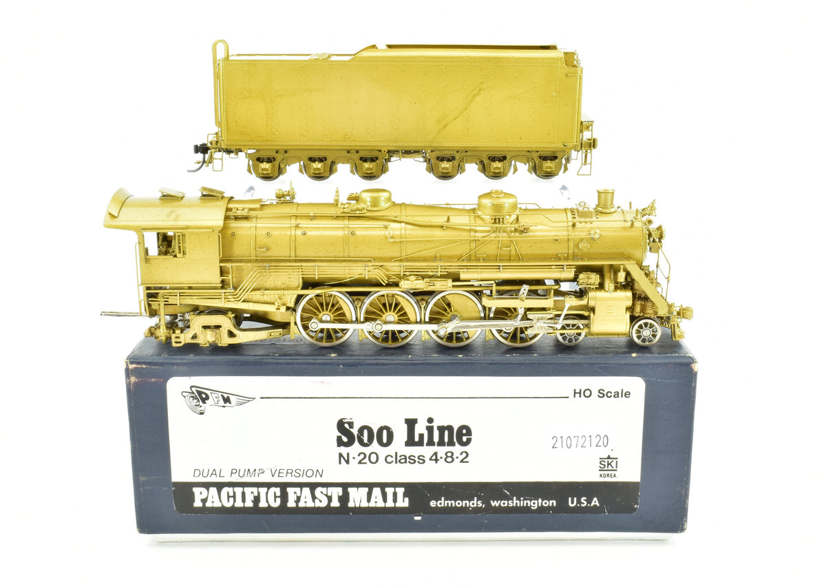 HO Brass PFM - SKI Soo Line N-20 Class 4-8-2 Mountain – ReSourced Rails