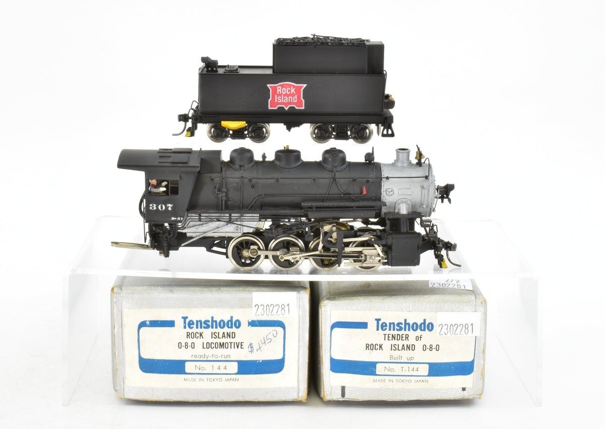 HO Brass PFM - Tenshodo CRI&P -Rock Island 0-8-0 Switcher FP No. 307 ...