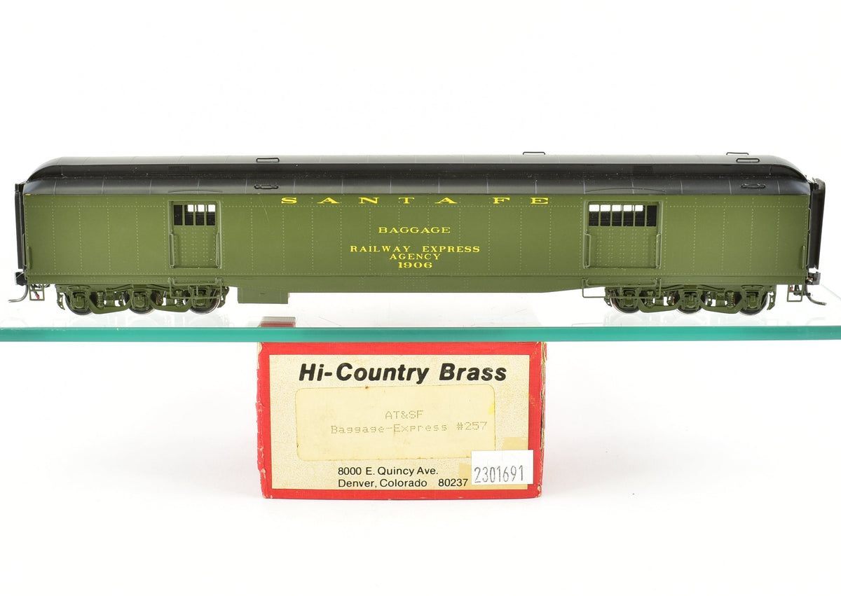 HO Brass Hi-Country Brass ATSF - Santa Fe Baggage Express #257 Pro-Fin ...