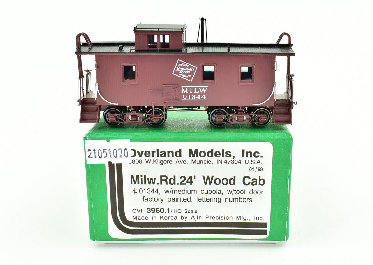 HO Brass OMI - Overland Models, Inc. MILW - Milwaukee Road 24' Wood Ca ...