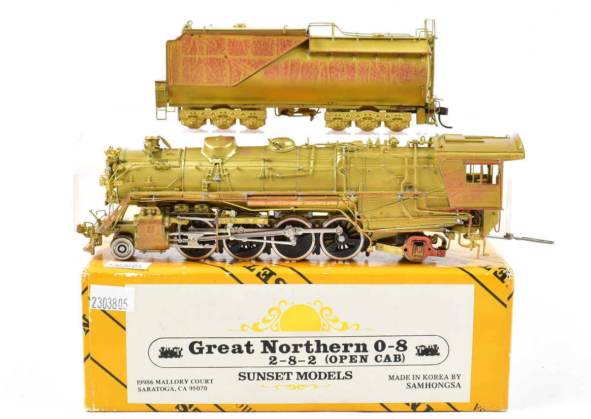HO Brass Sunset Models GN - Great Northern 2-8-2 Class O-8 Open Cab ...