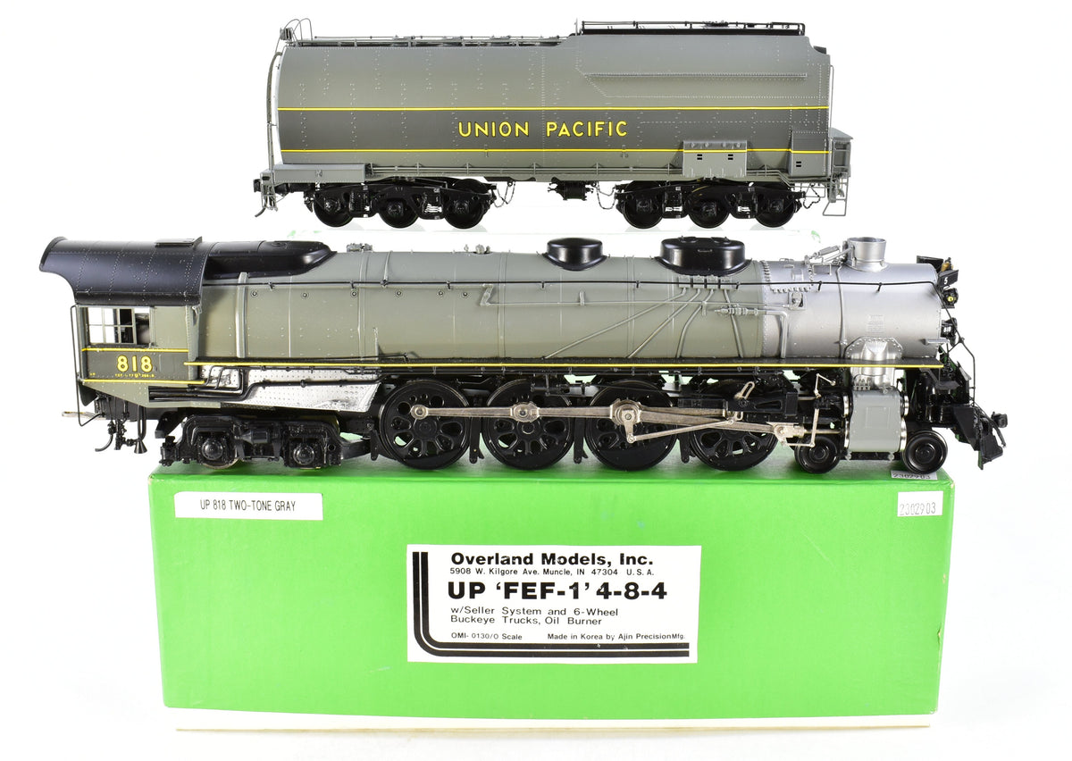 O Brass CON OMI - Overland Models, Inc. UP - Union Pacific FEF-1 4-8-4 ...