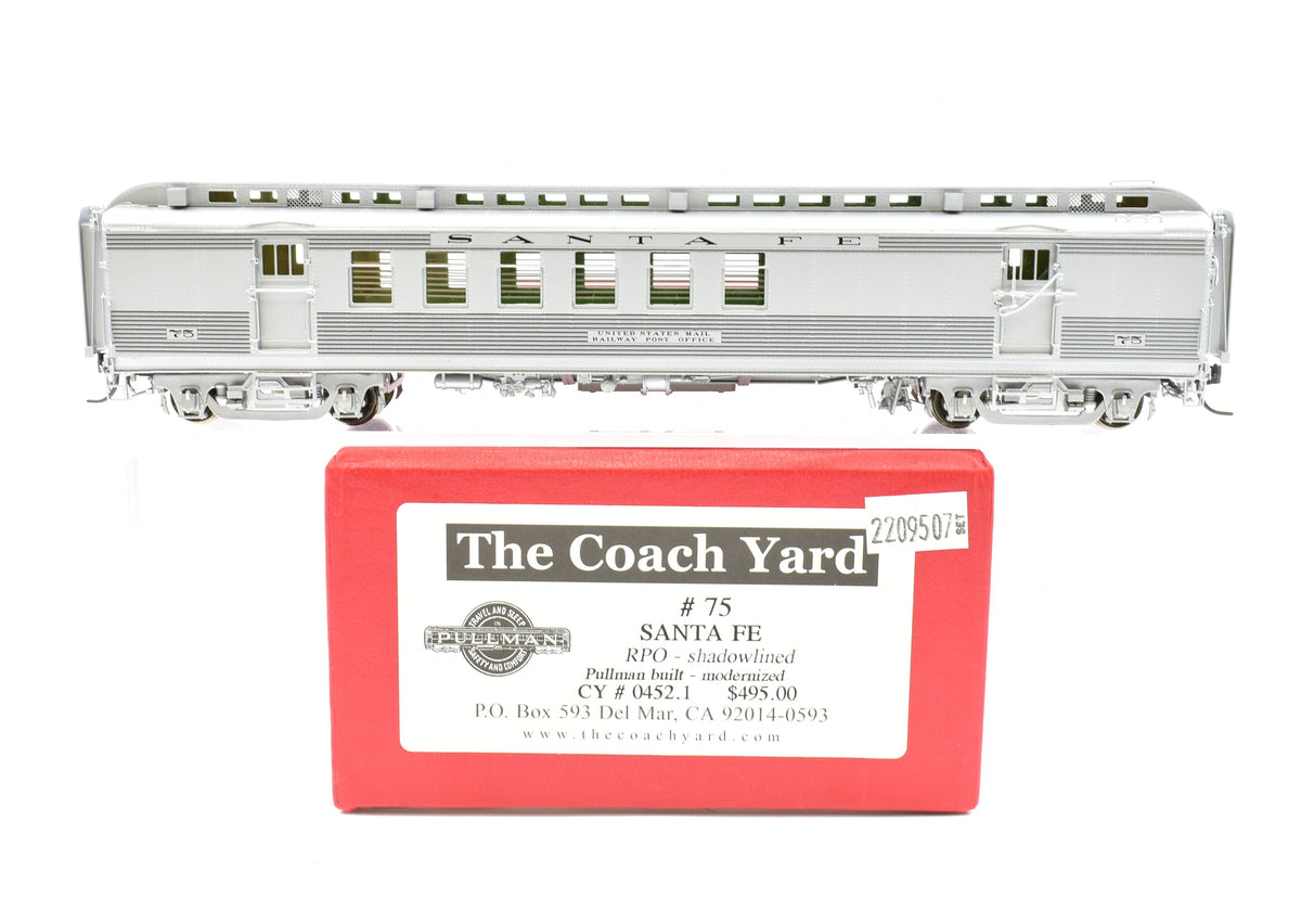 HO Brass CON TCY - The Coach Yard ATSF - Santa Fe Heavyweight RPO FP S ...