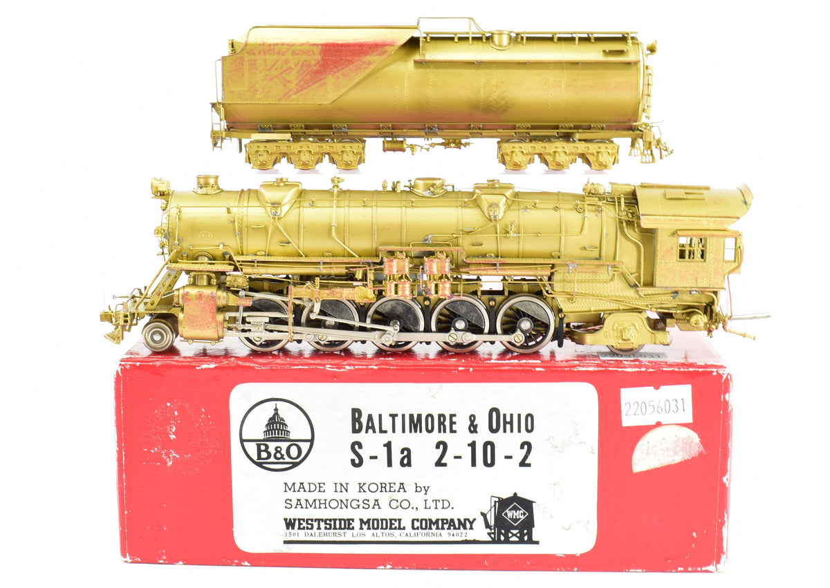 HO Brass Westside Model Co. B&O - Baltimore & Ohio S-1a 2-10-2 ...