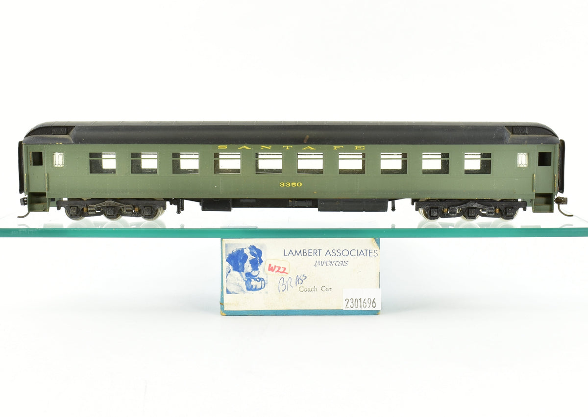 HO Brass Lambert #840 ATSF - Santa Fe Heavyweight Coach CP Central Val ...
