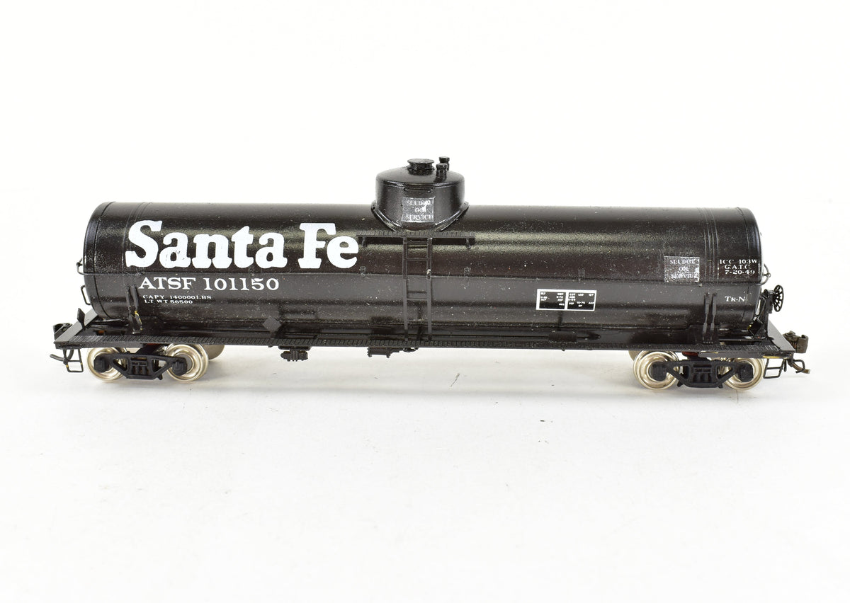 HO Brass PSC - Precision Scale Co. 16,000 Gallon Tank Car Painted ATSF – ReSourced Rails