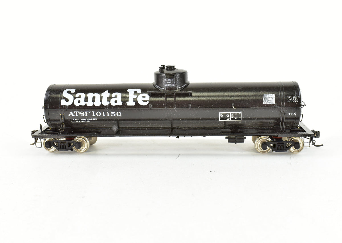HO Brass PSC - Precision Scale Co. 16,000 Gallon Tank Car Painted ATSF – ReSourced Rails