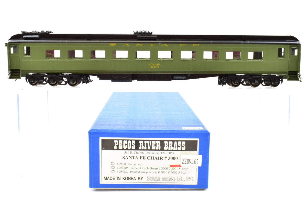 HO Brass Pecos River Brass ATSF - Santa Fe Heavyweight 3000 Series Cha ...